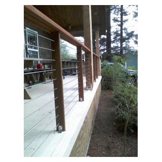 Stainless steel cable railing systems - Modern - Porch - Seattle - by ...