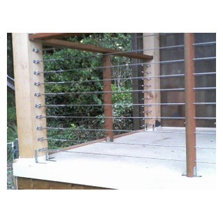 Stainless steel cable railing systems - Modern - Veranda - Seattle - by ...