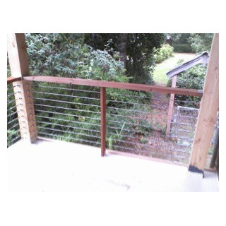 Stainless steel cable railing systems - Modern - Porch - Seattle - by ...