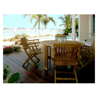 Deck Overlooking Pool, Gulf and Key West - Eclectic - Porch - Miami ...