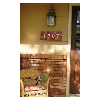 Tile Address Plaques - Traditional - Porch - Austin - by clayworks | Houzz