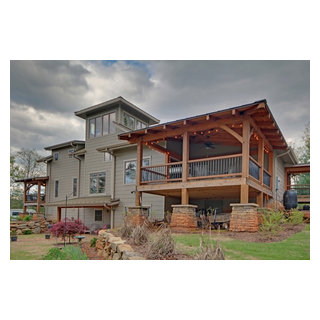 Timber Frame Back Porch - Contemporary - Porch - Other - by MoreSun ...