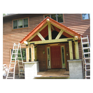 Timber frame Porch - Eclectic - Porch - Philadelphia - by Gehman Design ...