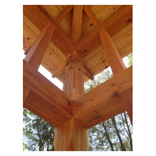 Timber Framed Screen Porch - Asian - Porch - Philadelphia - by Hugh ...