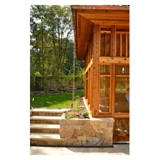 Timber Framed Screen Porch - Asian - Porch - Philadelphia - by Hugh ...