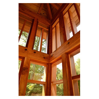 Timber Framed Screen Porch - Asian - Porch - Philadelphia - by Hugh ...