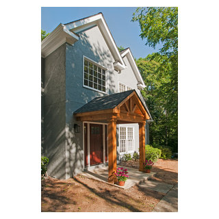 Timber Portico on stucco house - Transitional - Porch - Atlanta - by ...