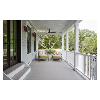 TimberTech AZEK Harvest Collection Decking in Slate Gray - Beach Style ...