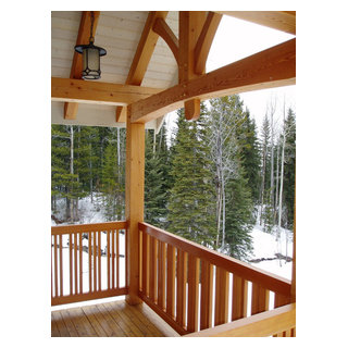 Traditional Timber Frame Porch/Deck - Traditional - Porch - Vancouver ...
