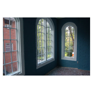 Updated Porch - Retrofit Windows Into Brick - Traditional - Porch ...