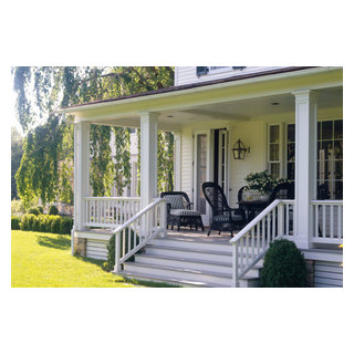 Waccabuc Greek Revival Porch - Traditional - Veranda - New York - by ...