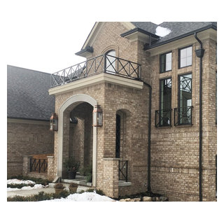 X-Factor Cross Brace Railing - Traditional - Porch - Detroit - by Great ...