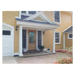 Yellow Farmhouse porch addition - Farmhouse - Porch - Detroit - by ...