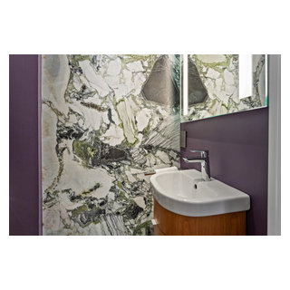 16 Clarmon Rd - Modern - Powder Room - Boston - by New England Design ...