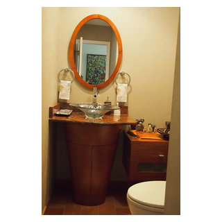 Africa in Chevy Chase - Tropical - Powder Room - DC Metro - by ...