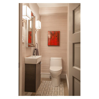 Boston Row-house Brownstone - Modern - Powder Room - Boston - by Leo ...