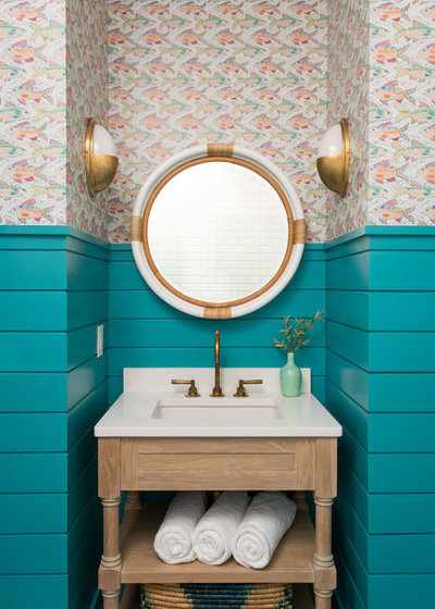 Powder Room Patterns: 10 Stylish Shiplap Looks