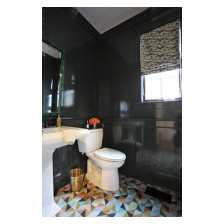 Chevy Chase Home - Transitional - Powder Room - DC Metro - by Zoe ...