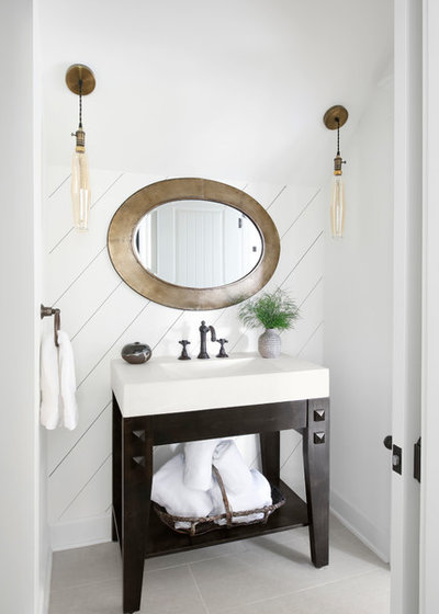 Powder Room Patterns: 10 Stylish Shiplap Looks