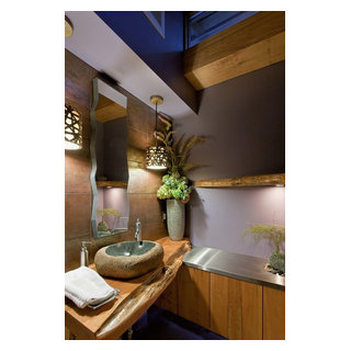 Crescent View, North Vancouver - Contemporary - Powder Room - Vancouver ...