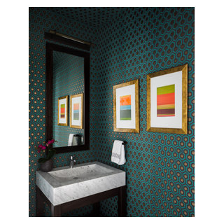 Downtown Boston - Contemporary - Powder Room - Boston - by Katie ...