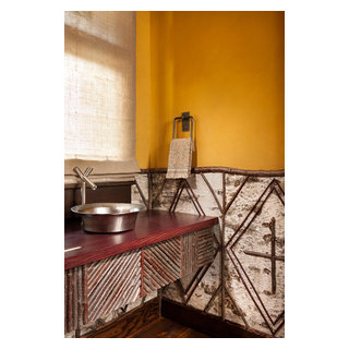 Eclectic Powder Room - Rustic - Powder Room - San Luis Obispo - by ...