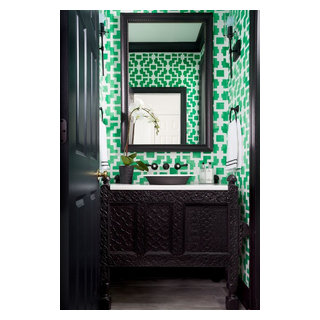 Emerald Gem - Transitional - Powder Room - DC Metro - by GreyHunt ...