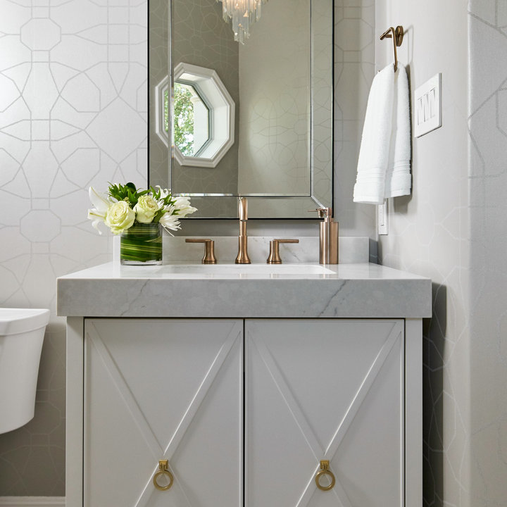 Transitional Powder Room Design Ideas, Inspiration & Images - December ...