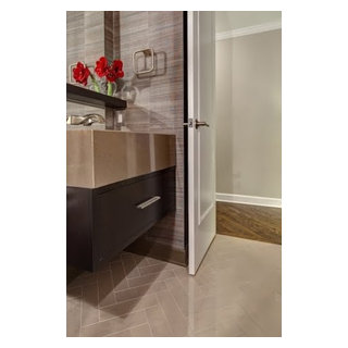 Gold Coast: State St. - Modern - Powder Room - Chicago - by Lugbill ...