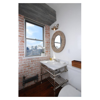 Industrial Bathroom - Industrial - Powder Room - New York | Houzz