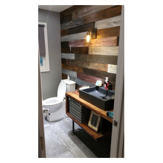 Industrial modern powder room - Industrial - Powder Room - Atlanta - by ...