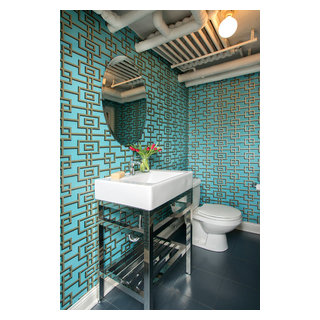 Industrial Powder Room - Industrial - Powder Room - Other | Houzz