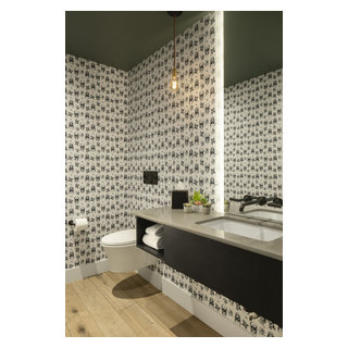 Industrial Ranch House - Industrial - Powder Room - Denver - by Sarah ...