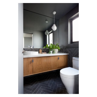 Irvine Townhouse - Powder Room - Orange County - by Jette Creative | Houzz