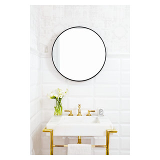 KKH Showroom - Powder Room - New York - by Kathy Kuo Designs Inc | Houzz