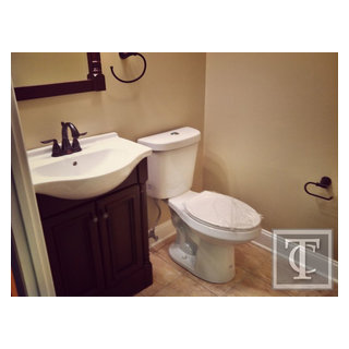 Light Commercial Powder Room - Traditional - Powder Room - Baltimore ...