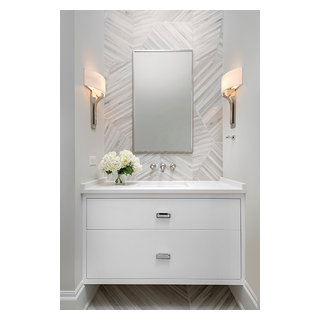 Magnolia - Transitional - Powder Room - Chicago - by Elizabeth Taich ...