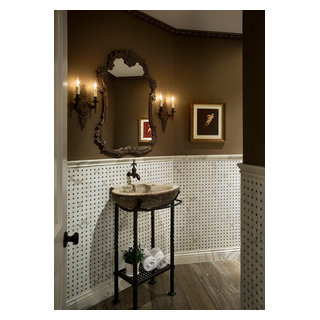 Mediterranean Powder Room - Mediterranean - Powder Room - Phoenix | Houzz