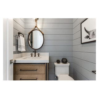 Model Home- Herriman, Utah (31) - Farmhouse - Powder Room - Salt Lake ...