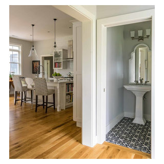 Modern Farmhouse Newbury Massachusetts - Farmhouse - Powder Room ...
