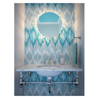 Modern Glam - Contemporary - Powder Room - Nashville - by Beckwith ...