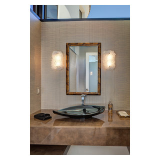 Modern Mediterranean Scottsdale AZ - Contemporary - Powder Room - San ...