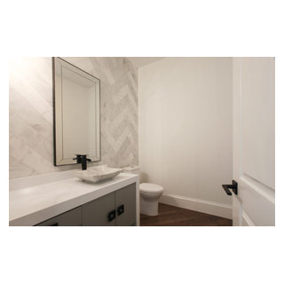 Modern Spanish mission - Modern - Powder Room - Miami - by Gibeault ...