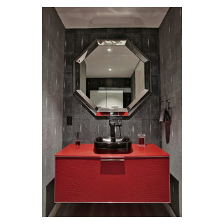 NFL Players Residence - Contemporary - Powder Room - Miami - by Miriam ...
