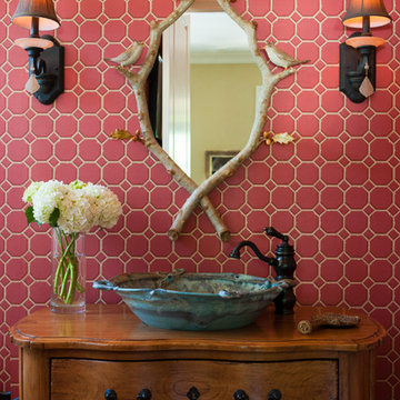 75 Red Powder Room Ideas You'll Love - April, 2022 | Houzz