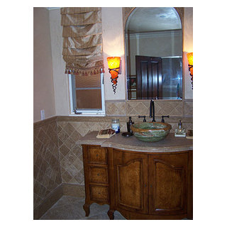 Pierre Senechal Interiors + Design - Mediterranean - Powder Room - Los ...