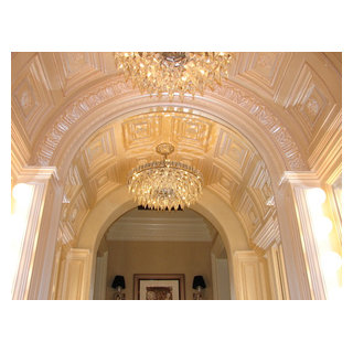 Powder Room Ceiling - Traditional - Powder Room - Los Angeles - by ...