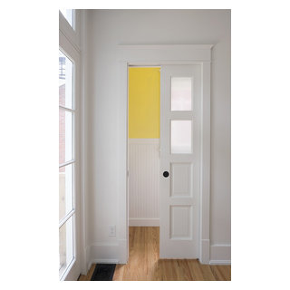 Powder Room Pocket Door - Traditional - Powder Room - Louisville - by ...