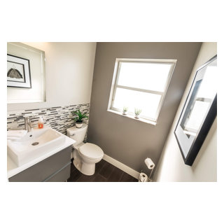 Powder Room Redesign - Transitional - Powder Room - Miami - by Adaptive ...