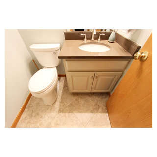 Powder Room, Waypoint Vanity with Eternia Quartz Countertop ~ Medina ...